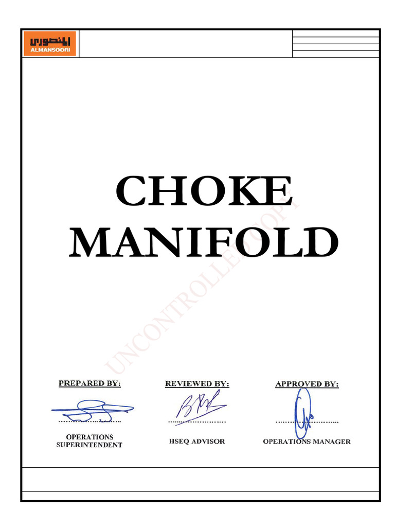 SEC 10 - Choke Manifold | PDF