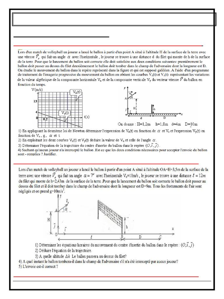 Série 1 - MVT PRJT | PDF