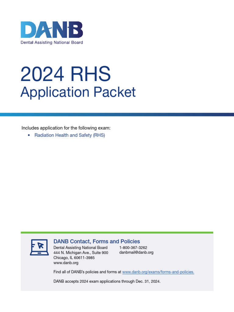 Rhs Application Packet | PDF