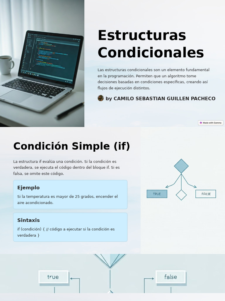 Estructuras Condicionales | PDF