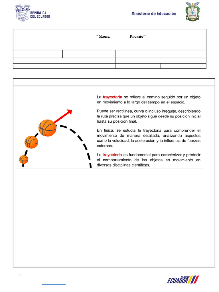CLASE Trayectoria, Posición y Desplazamiento Vacío | PDF