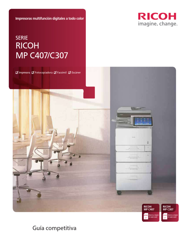Ricoh-MP C307 - MP C407 Comparacion | PDF