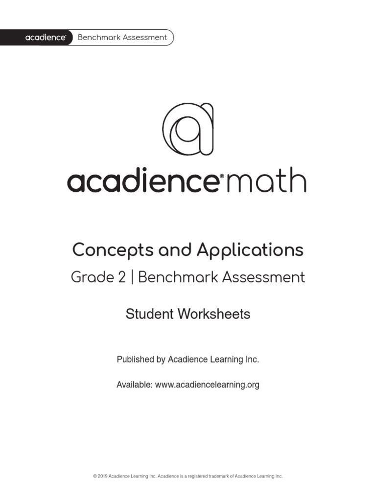 2nd Grade Concepts and Applications Student Worksheets | PDF