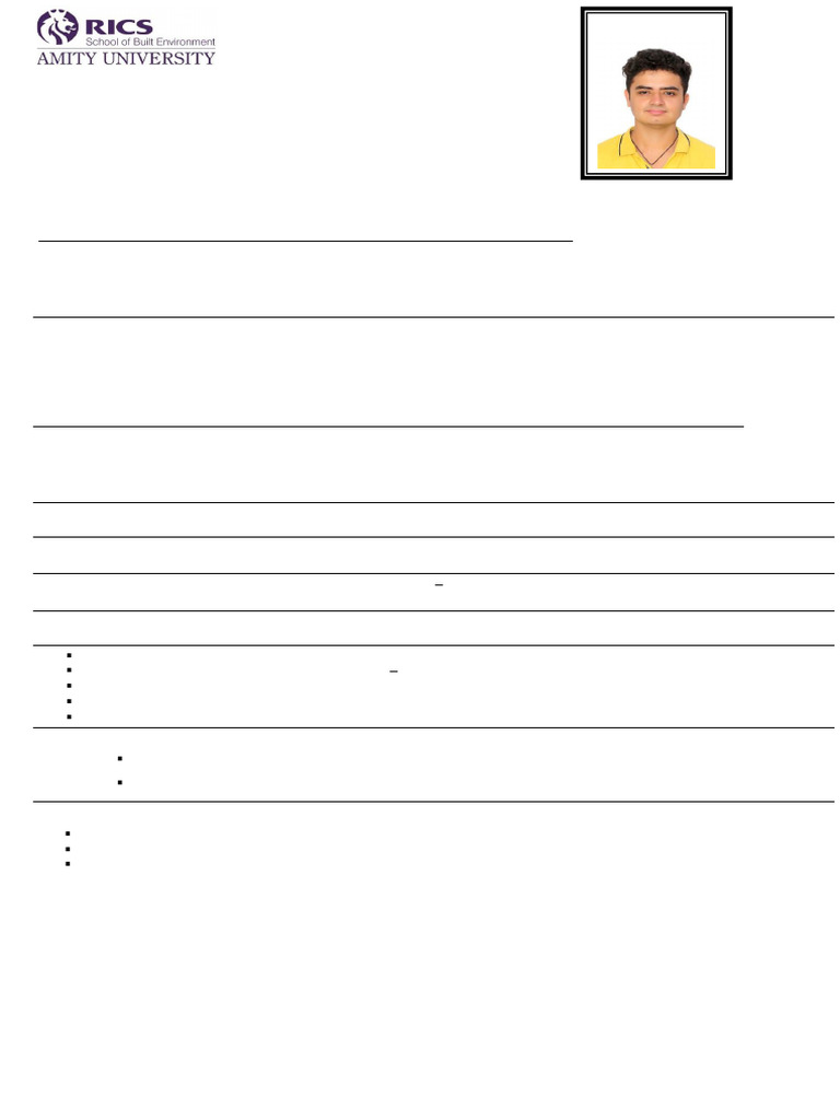 RICS Resume - Ishaan Kohli (CPM) | PDF