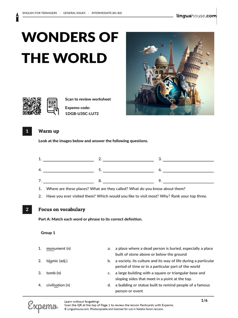 Wonders of The World British English Student | PDF