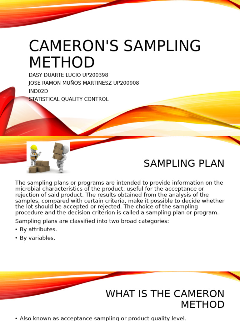 Método de Muestreo de Cameron | PDF