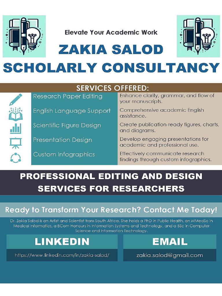 Zakia Salod Scholarly Consultancy | PDF