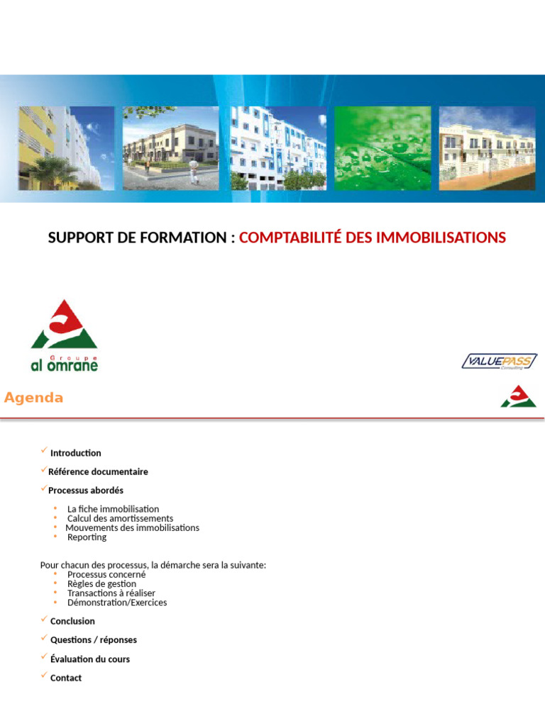 Comptabilit Des Immobilisations VF | PDF | Dépréciation | Comptabilité