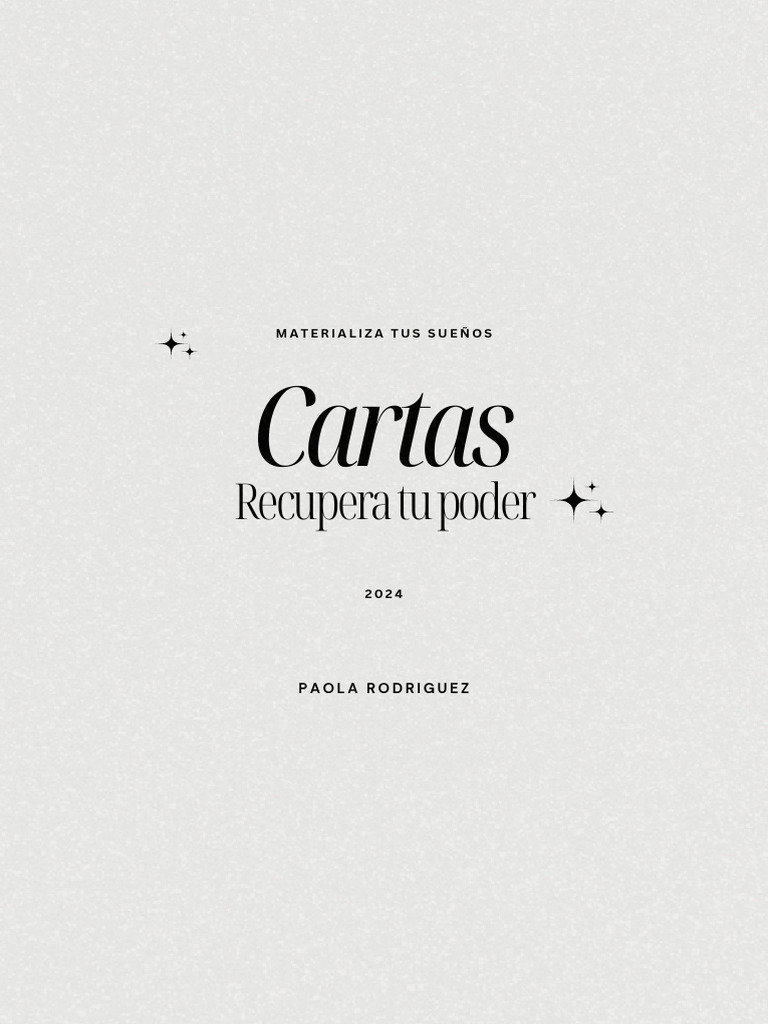 Cartas Recupera Tu Poder | PDF