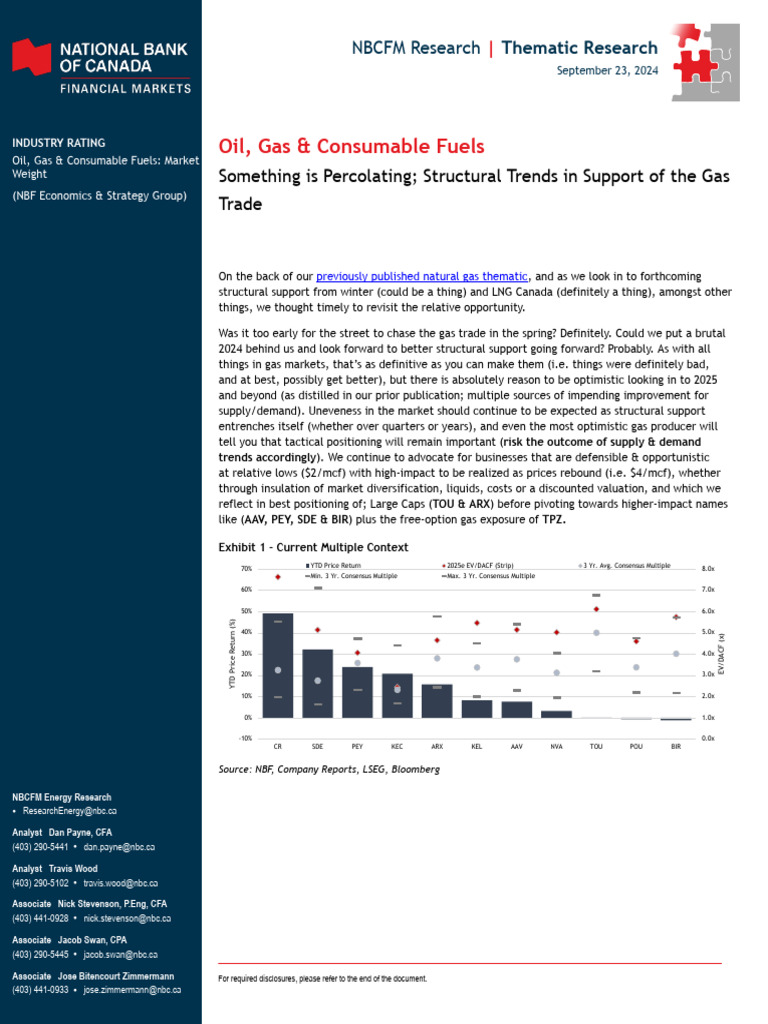 Gas Market Outlook: Trends for 2025 | PDF | Demand | Natural Gas