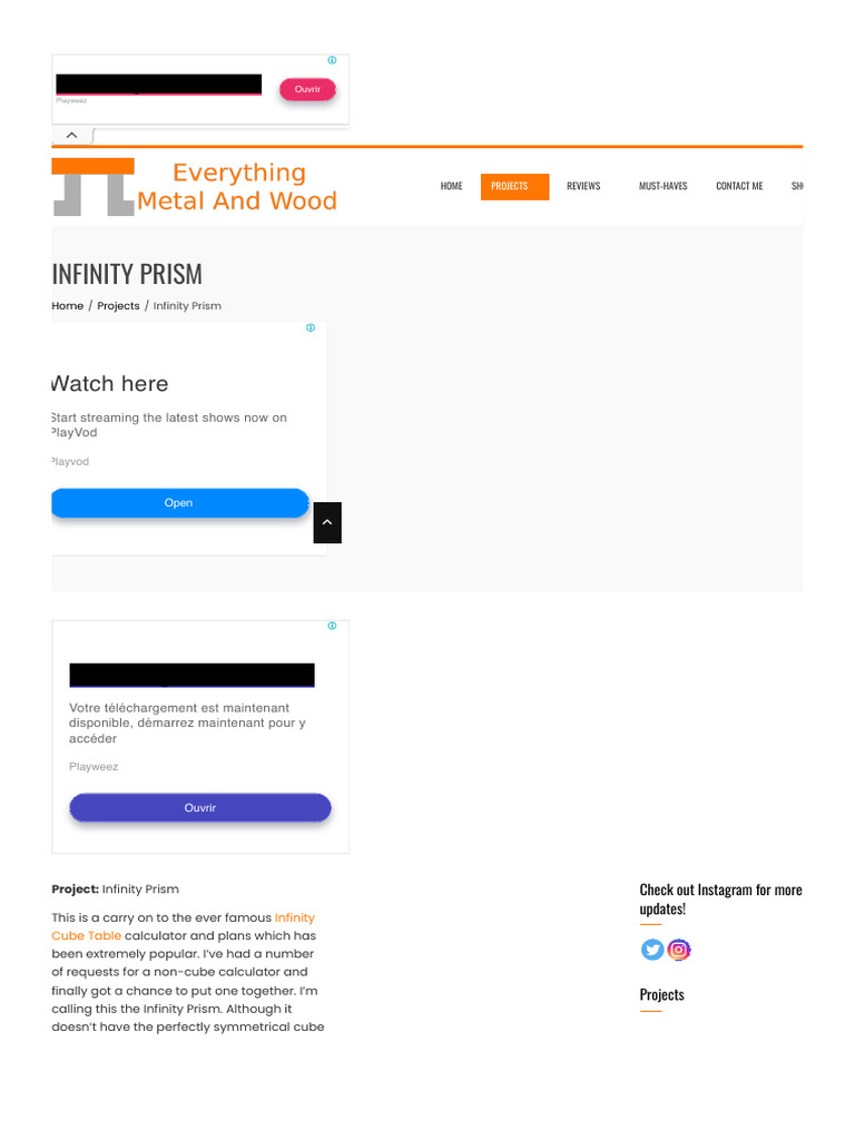 Infinity Prism - Everything Metal and Wood | PDF