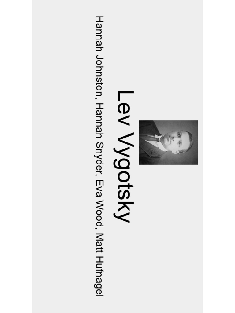 Lev Vygotsky | PDF