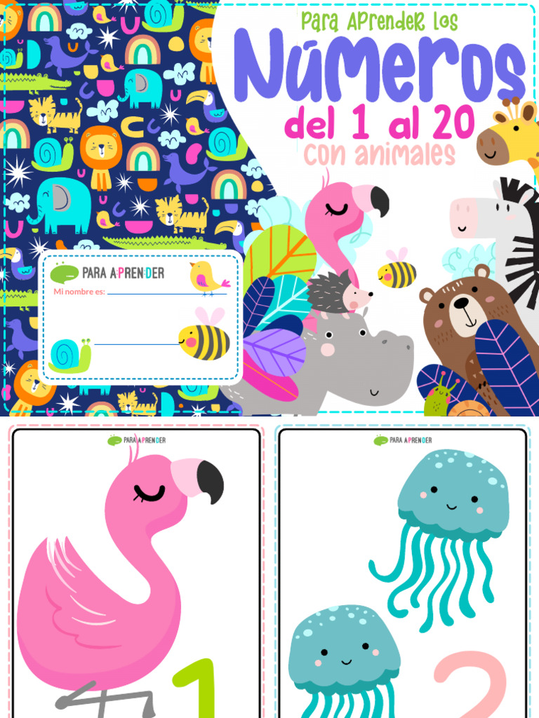 Para Aprender Los Numeros Del 1 Al 20 | PDF