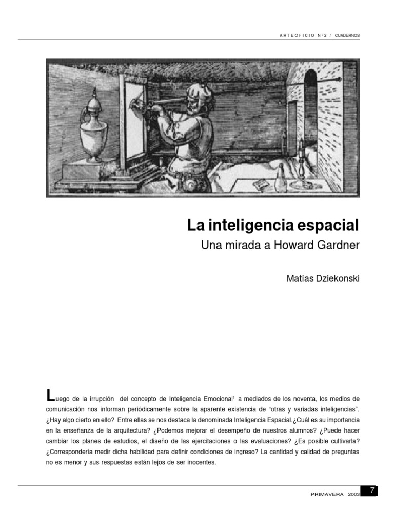 La Inteligencia Espacial Una Mirada A Ho | PDF