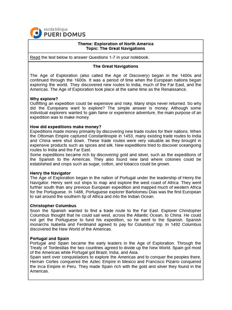 The Great Navigations Pdf Age Of Discovery Spanish Empire