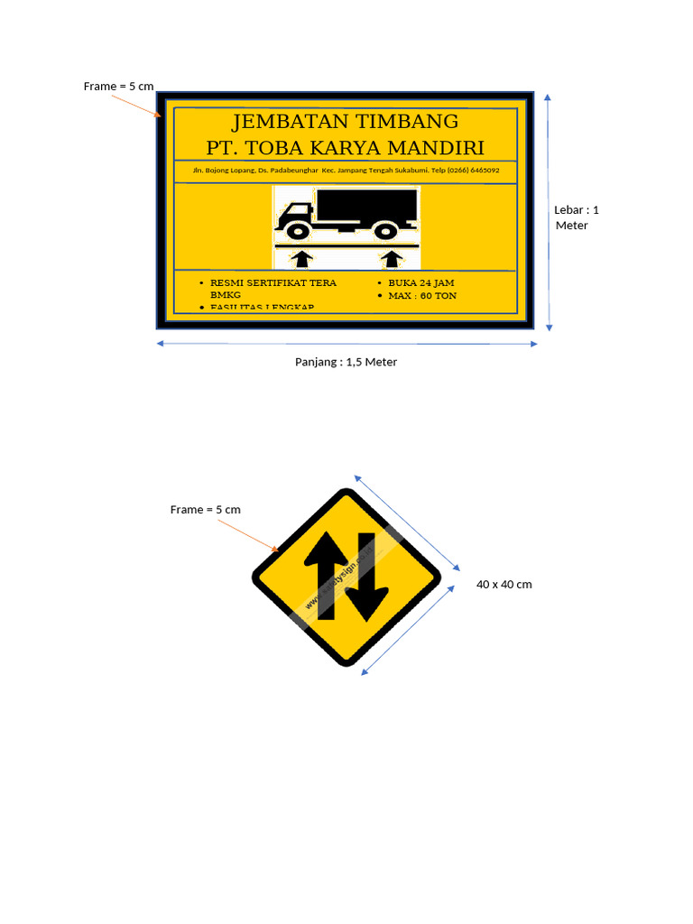 Rambu Timbangan | PDF
