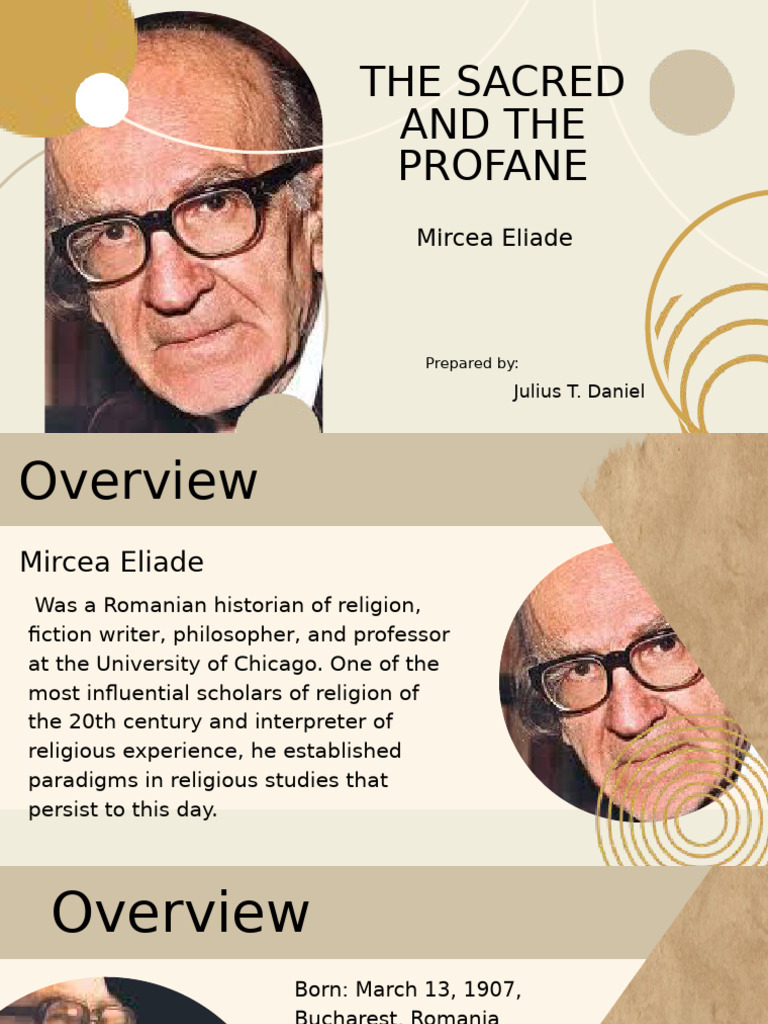 The Sacred and The Profane-Julius T. Daniel | PDF