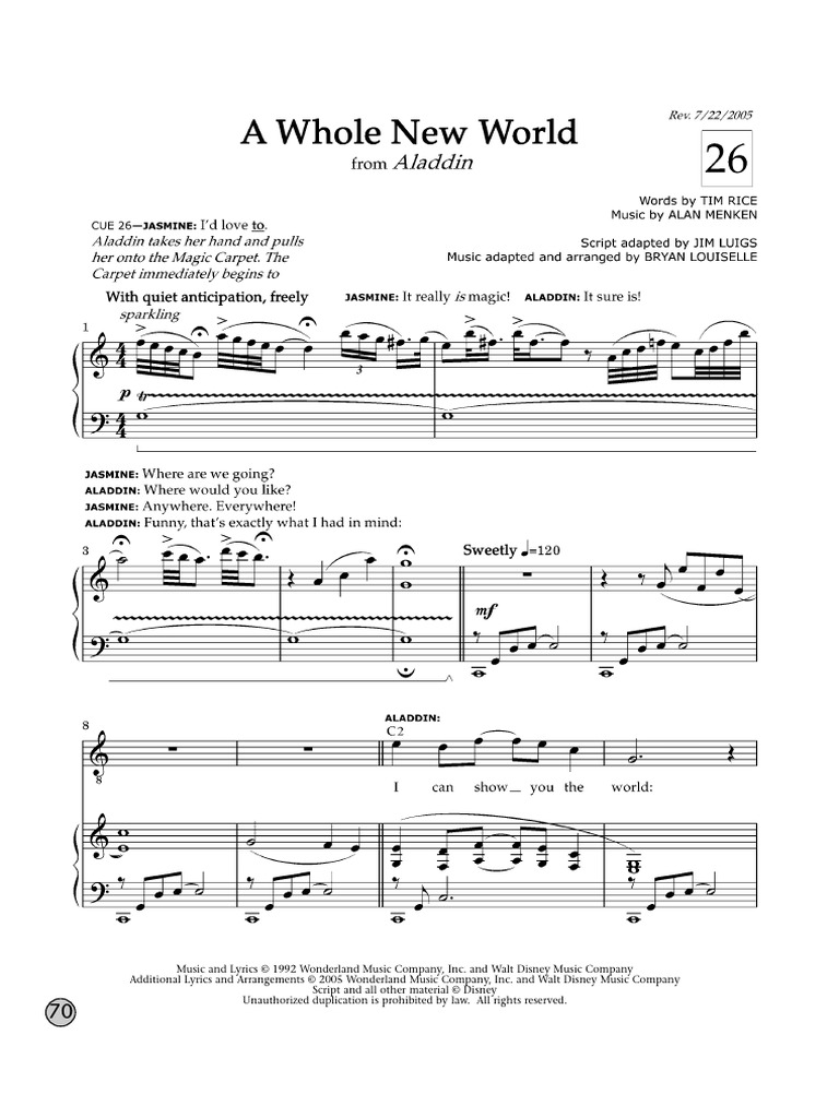 A Whole New World (Aladdin) | PDF