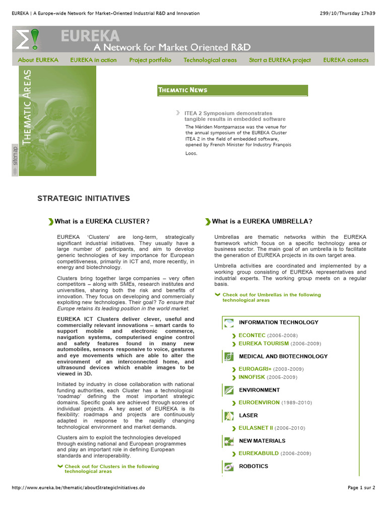 EUREKA Clusters | PDF