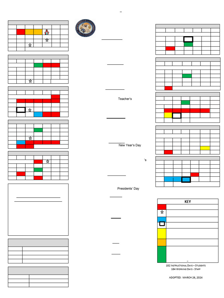 Edison2024 2025SchoolCalendar | PDF | Academic Term | Public Services