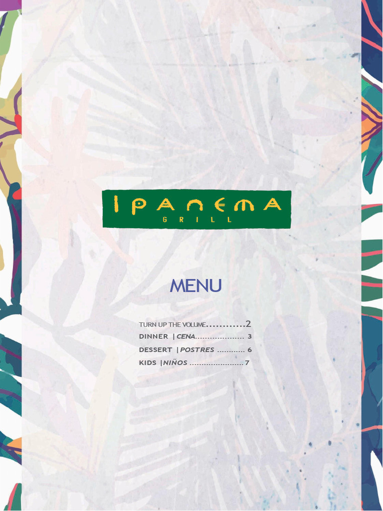 Menu Ipanema | PDF