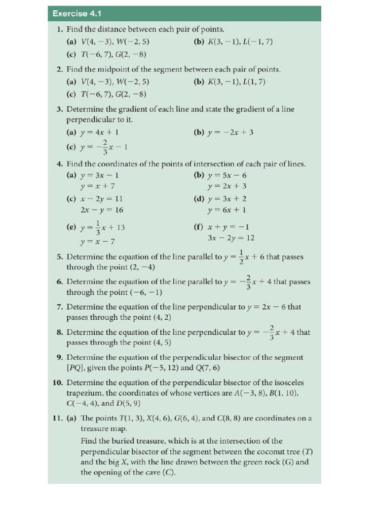 Straight Lines and Its Forms Concept of Gradient Intercepts | PDF