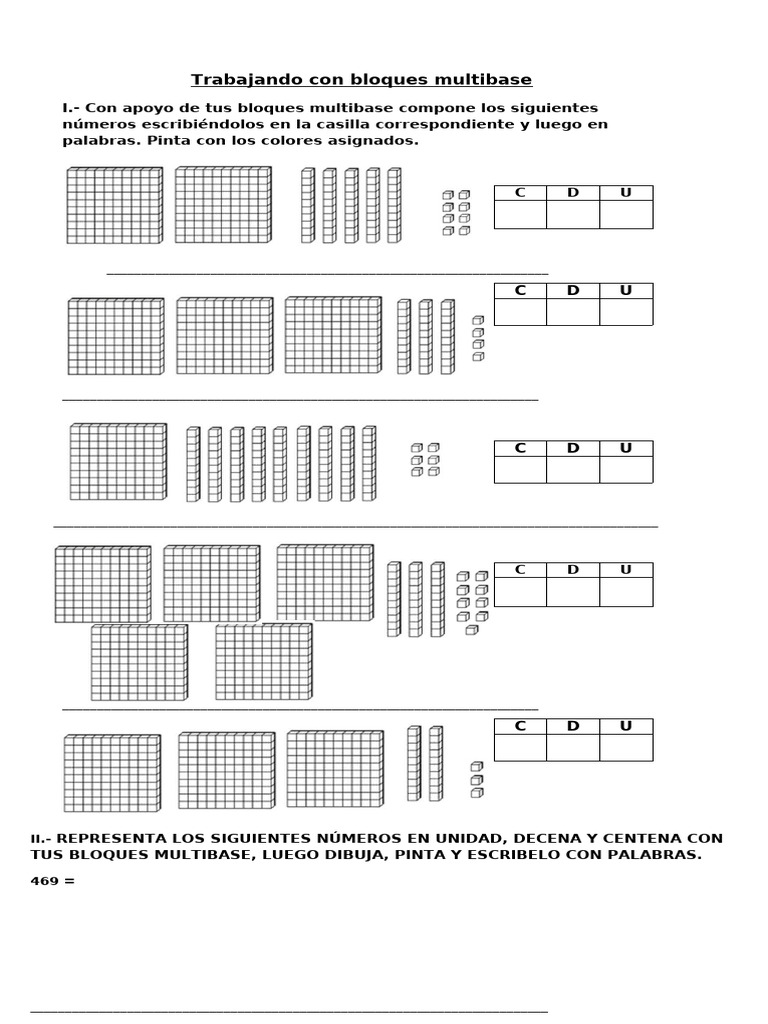 Guia de Repaso Matematica Componer y Descomponer. | PDF