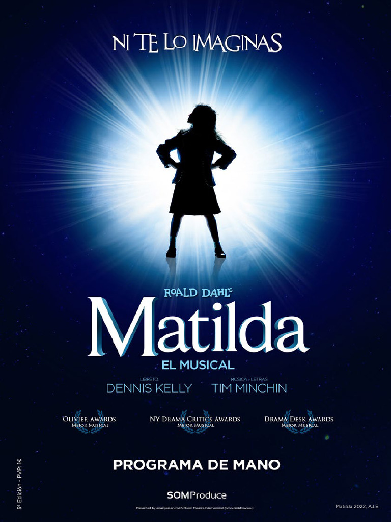Programa Mano Matilda Edicion 5-1 | PDF | Teatro musical | Ballet