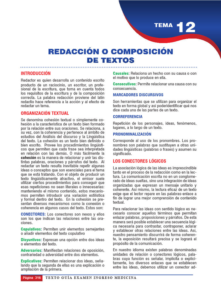 Redacción y Composición de Textos | PDF