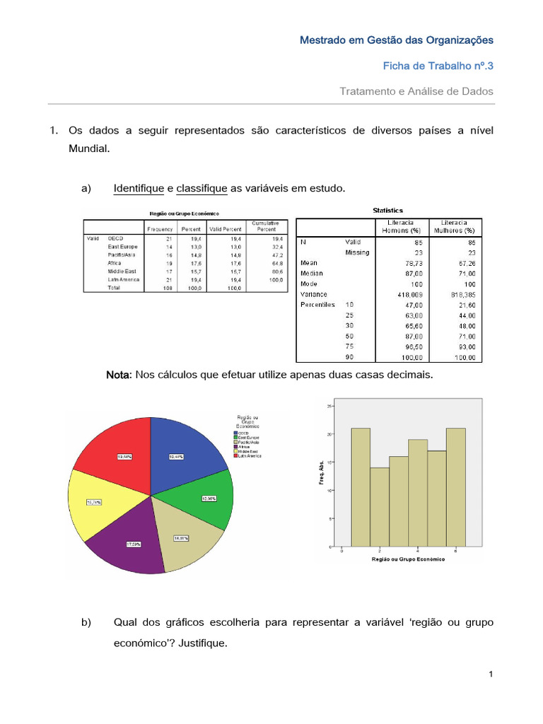 Ficha de Trabalho 3 | PDF