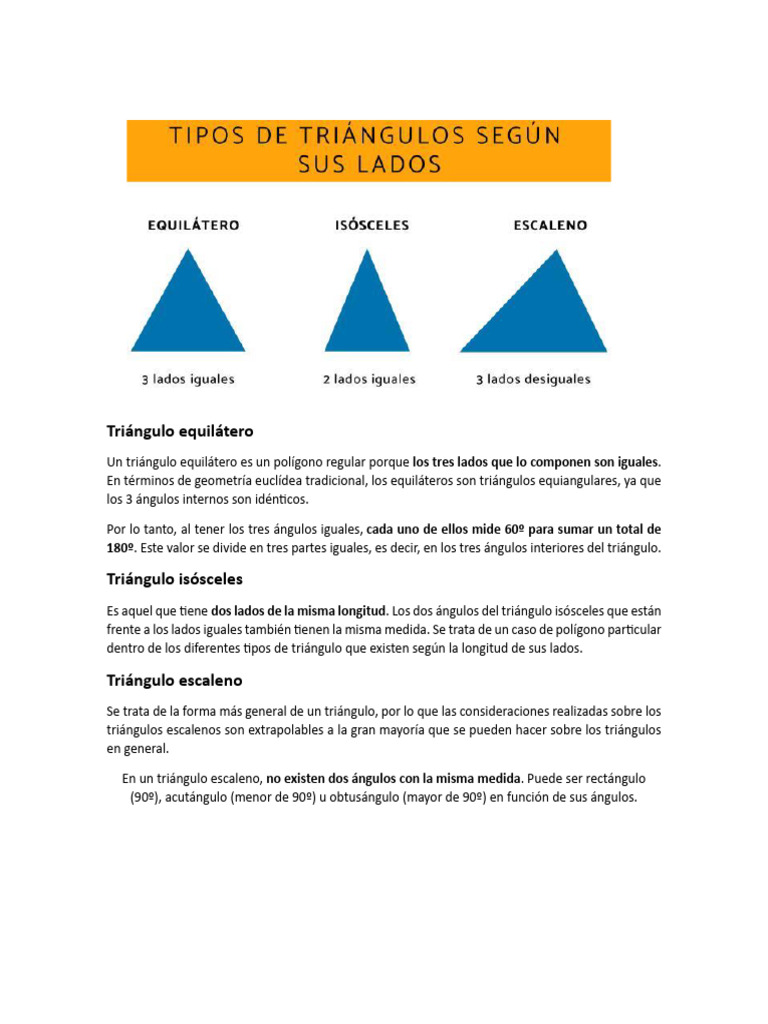 Tipos de triangulos | PDF