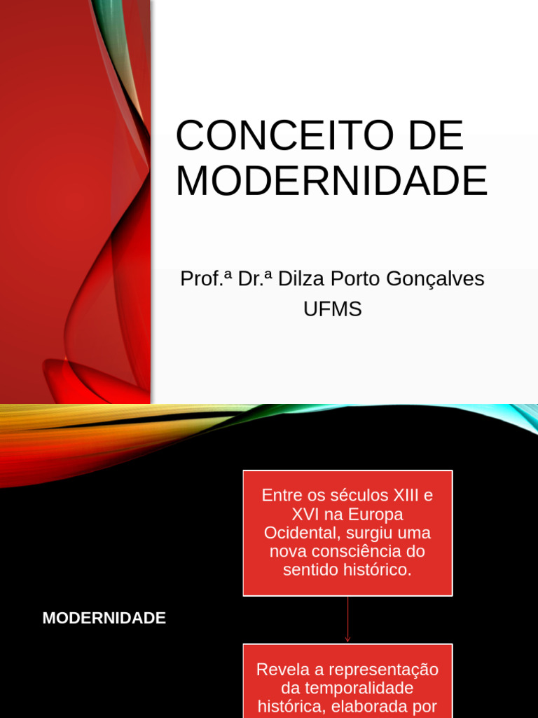 Aula 2 - Conceito de Modernidade | PDF