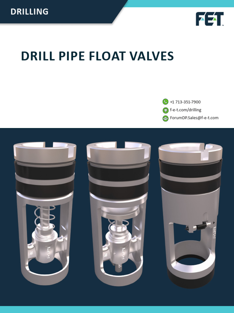Drill Pipe Float Valve Catalog | PDF | Valve | Pipe (Fluid Conveyance)