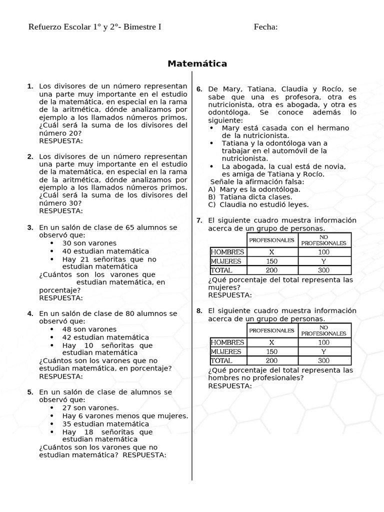 1ero y 2do Refuerzo | PDF
