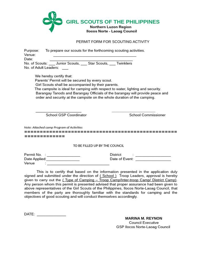 Camping-Permit | PDF