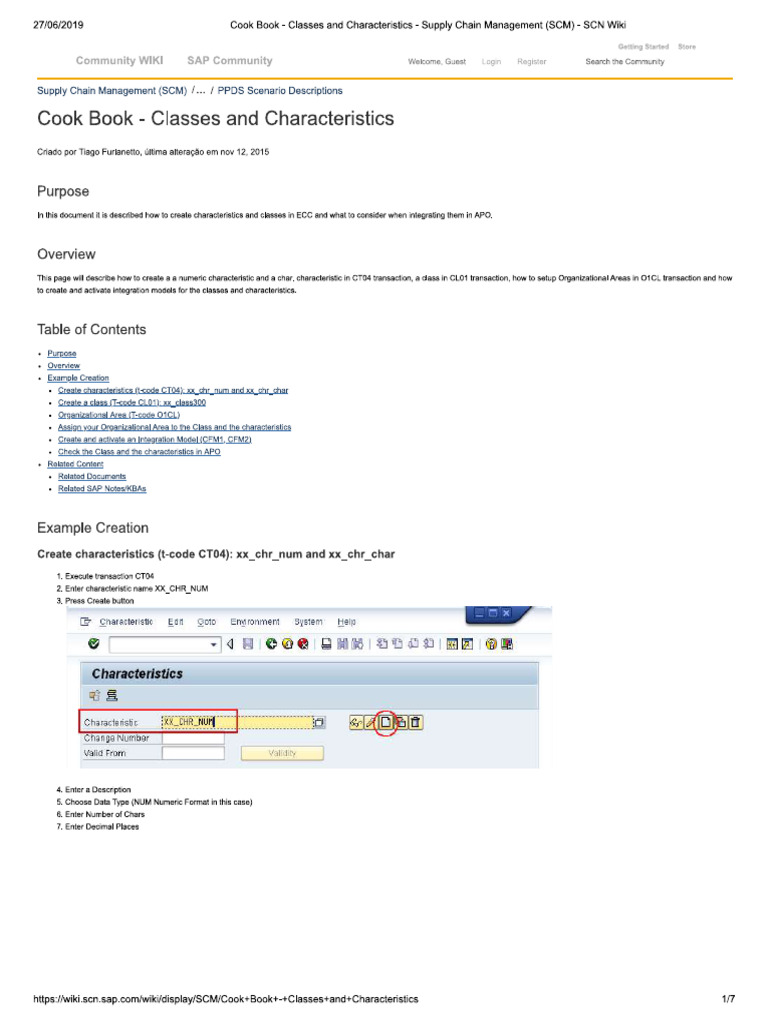 PPDS Class Charc Cookbook | PDF