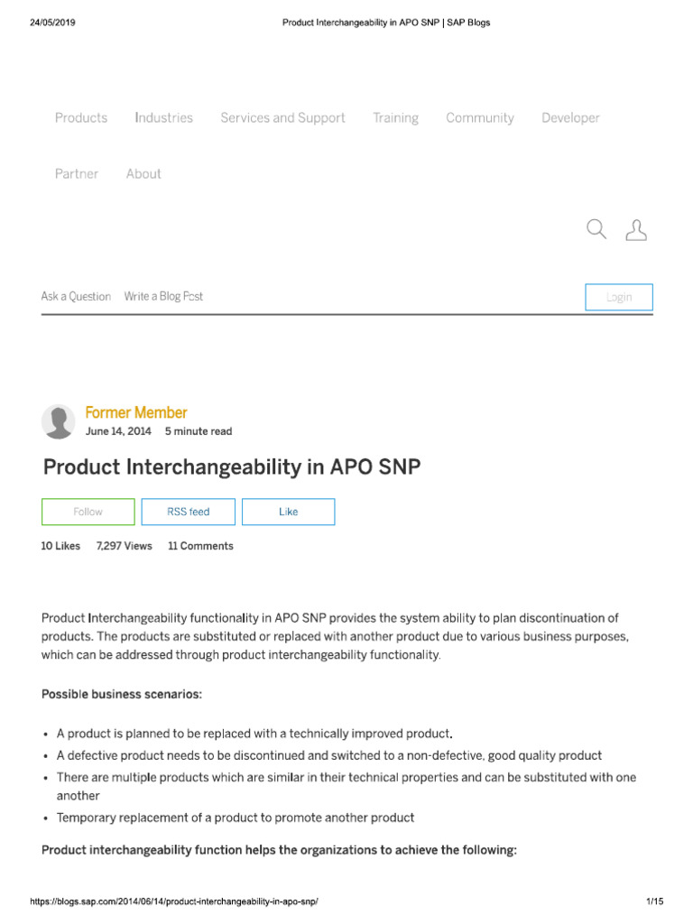 SNP Product Interchangeability | PDF