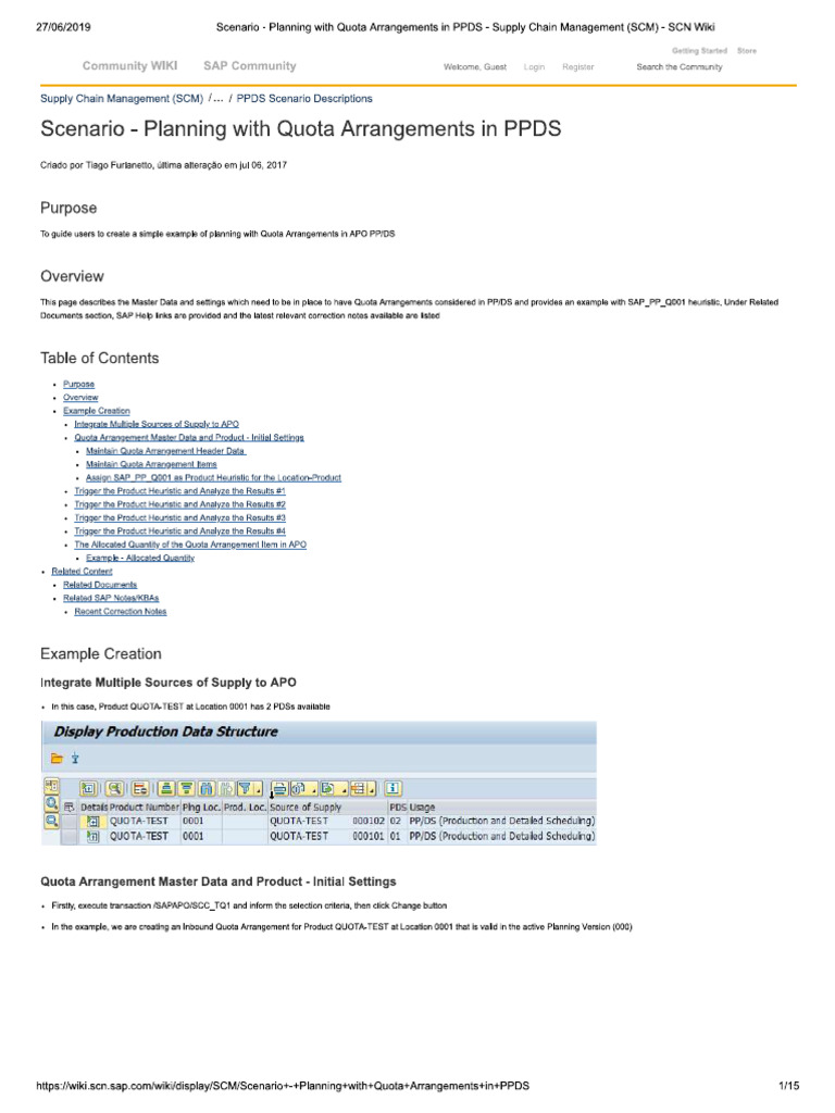 PPDS Planning With QuotaArrg | PDF