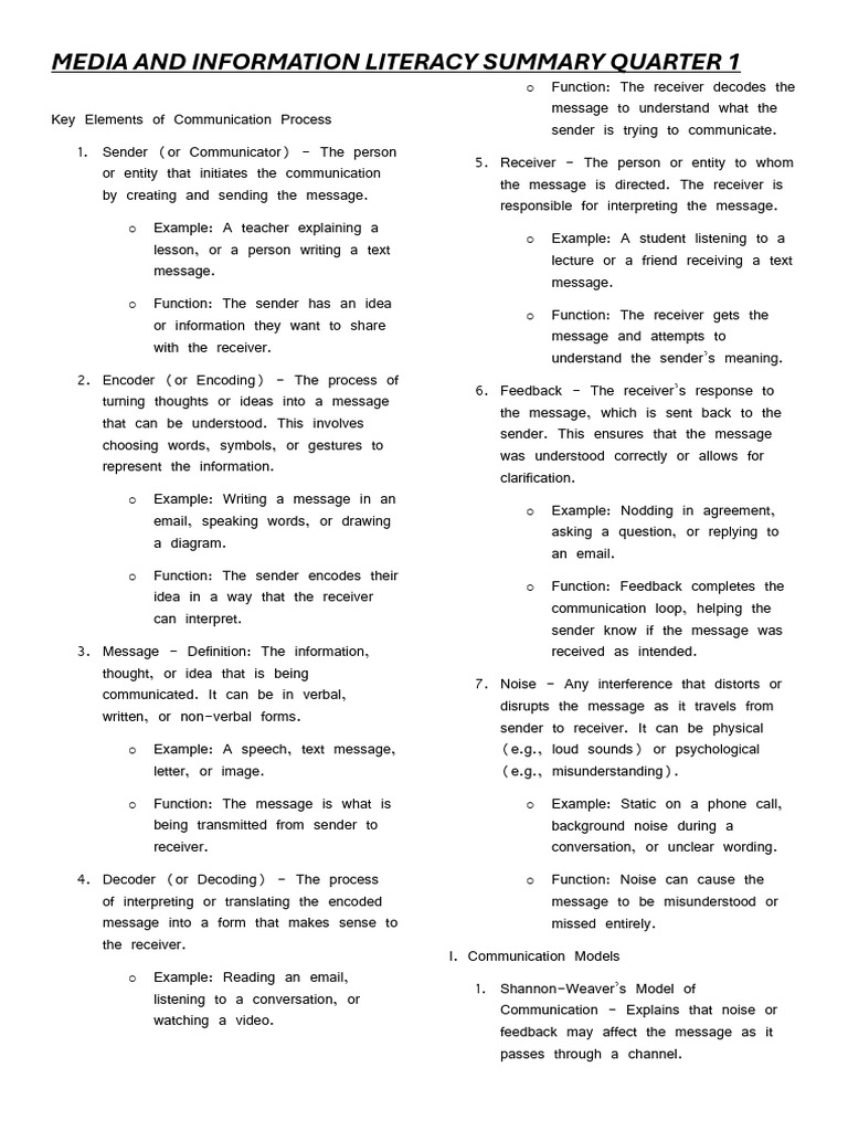 Mil Summary q1 | PDF