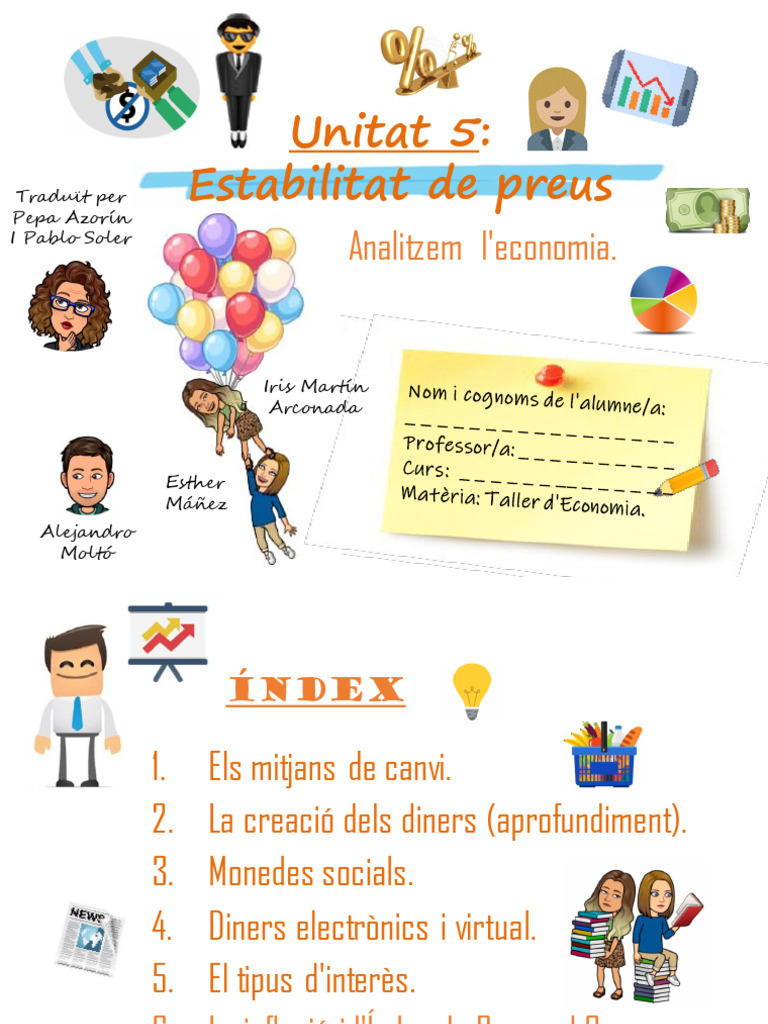 Val Unitat Didactica 5 Estabilitat de Preus Quadern de Lc2b4alumne | PDF