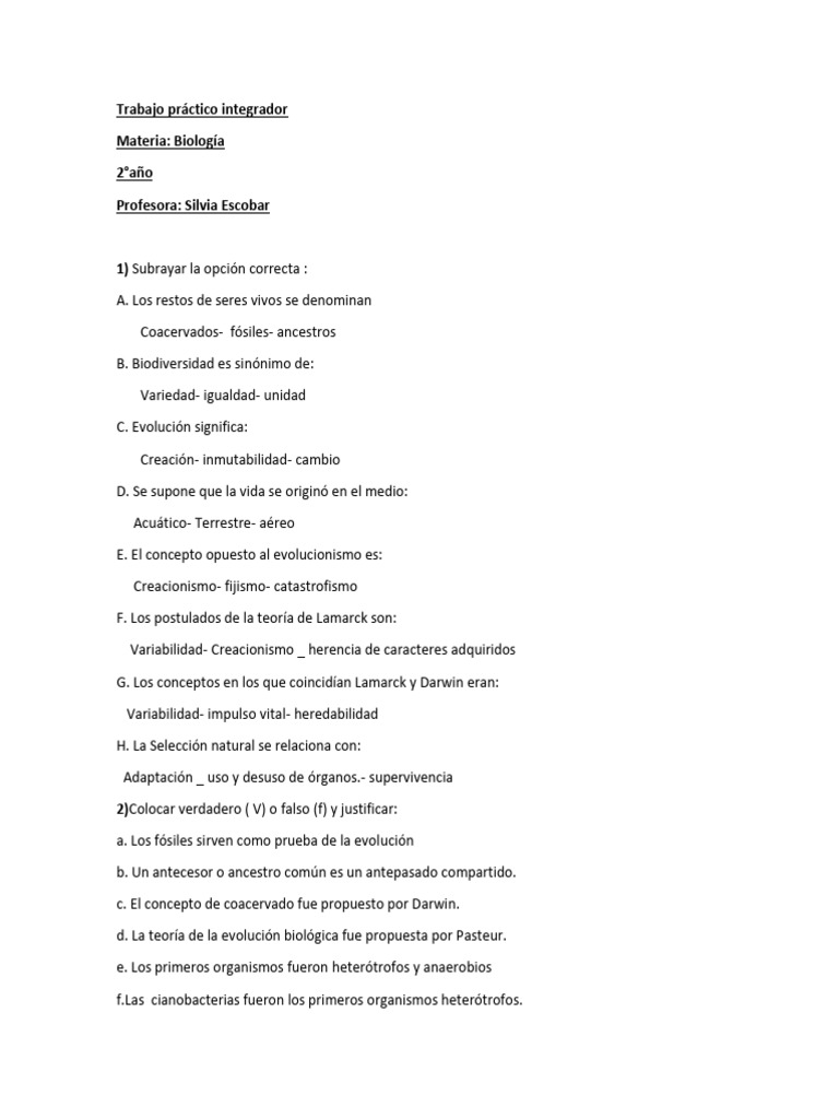 Integrador BLG 2° 2021 | PDF