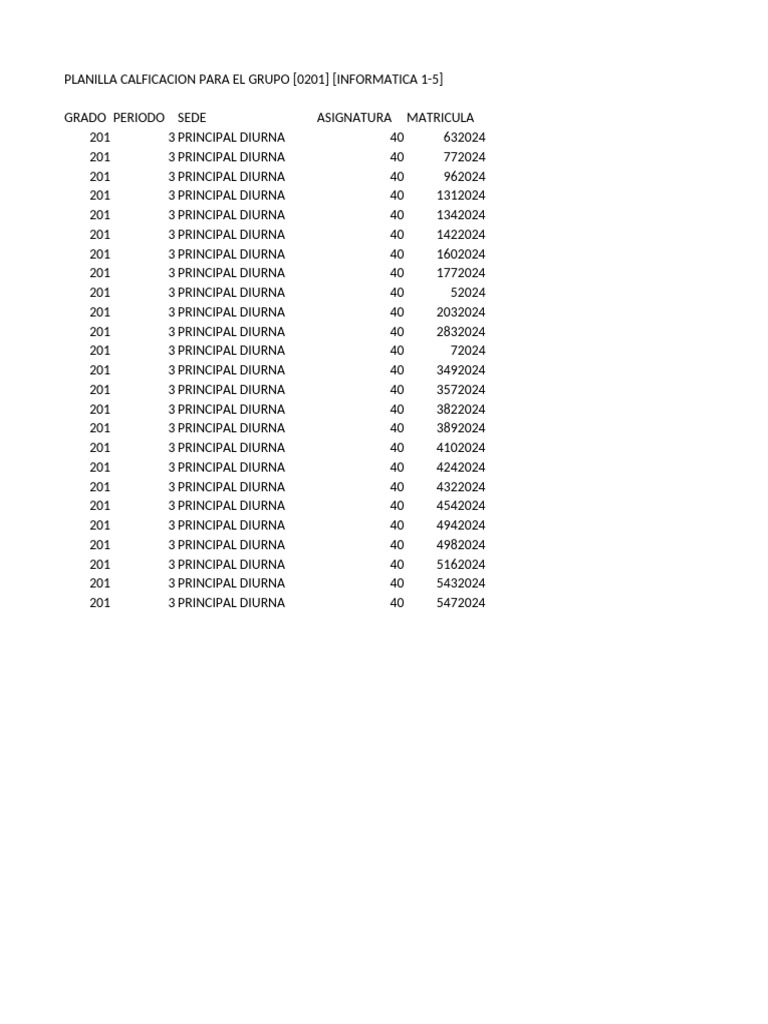 0201 - Informatica 1-5 - P - 3 - S - Principal Diurna | PDF