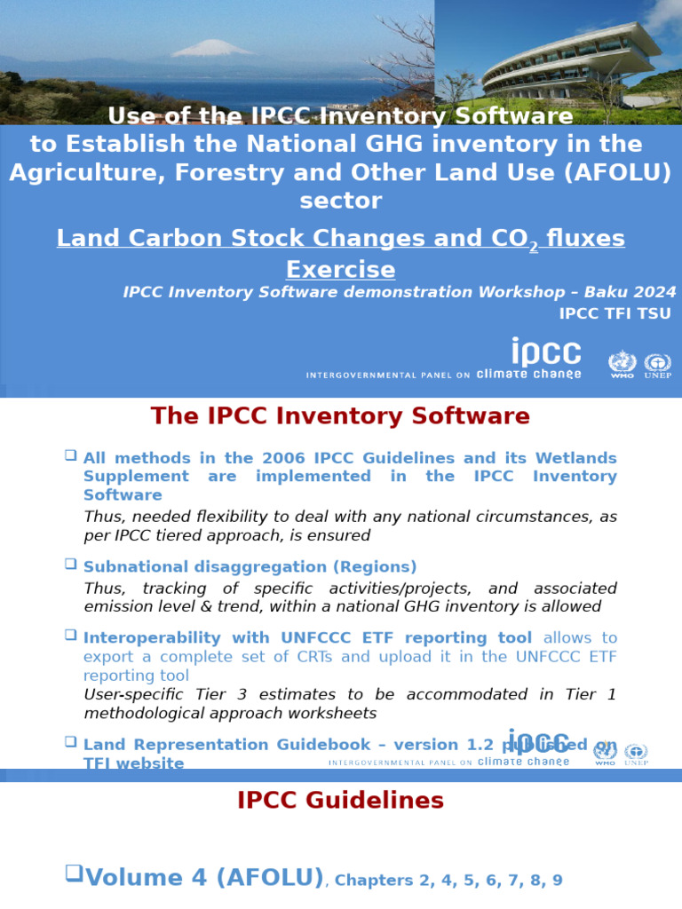 Demonstration Workshop AFOLU Land Carbon | PDF