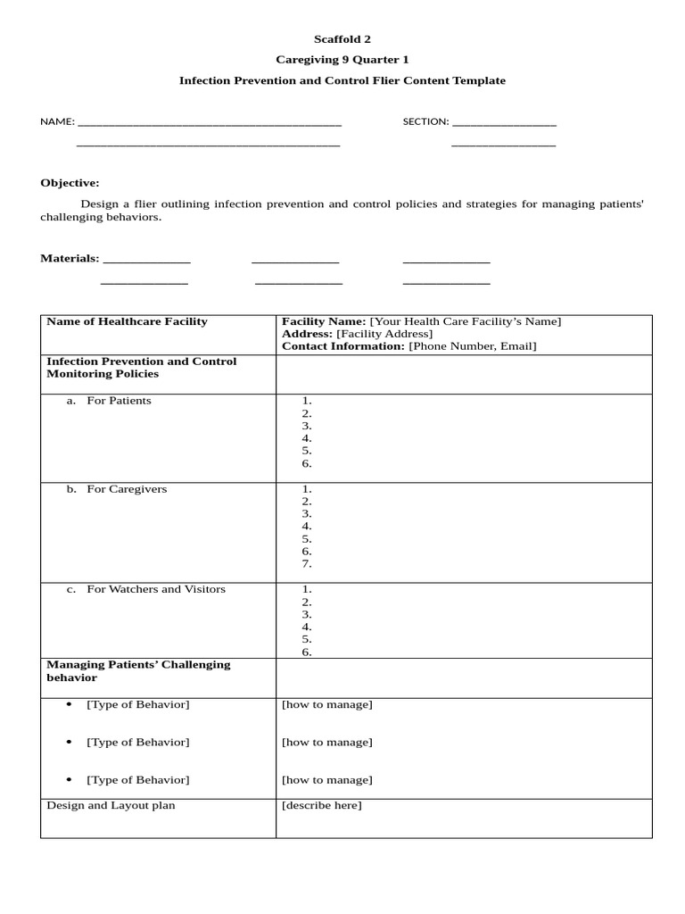 Quarter 1 Scaffold 2 Template | PDF