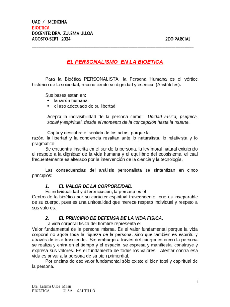 Be Personalista | PDF