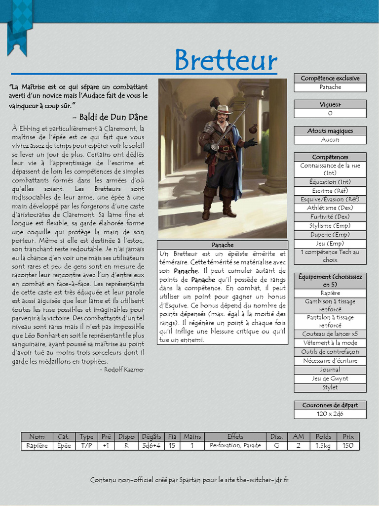 Classe Bretteur | PDF