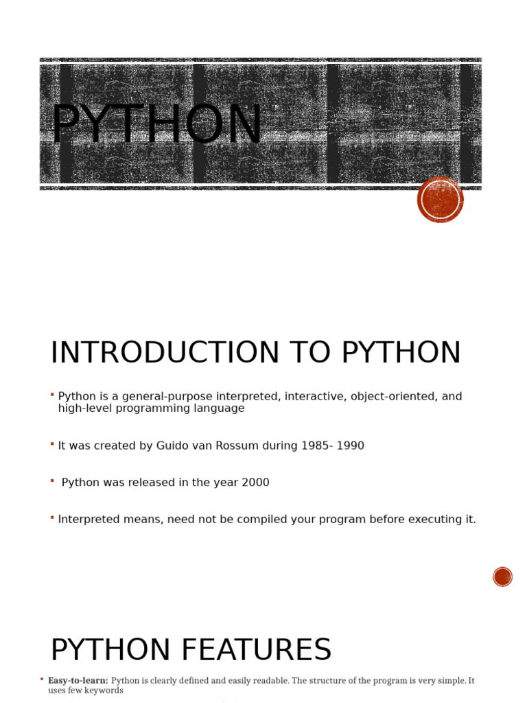 Python - UNIT - I - Part 2 | PDF