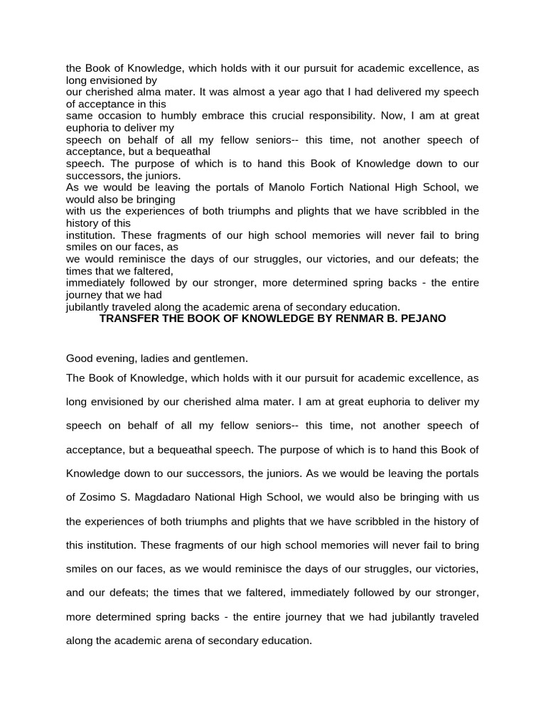 the Book of Knowledge | PDF