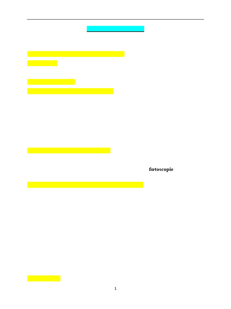 QCM Gyneco Prepa | PDF