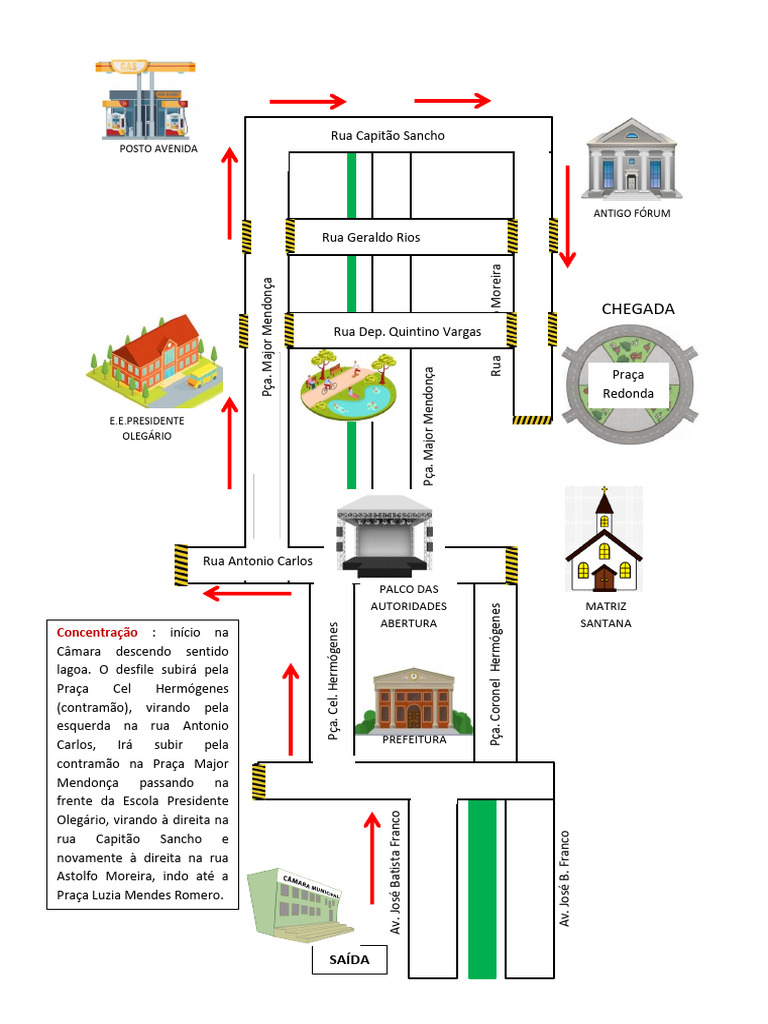 Mapa Desfile | PDF